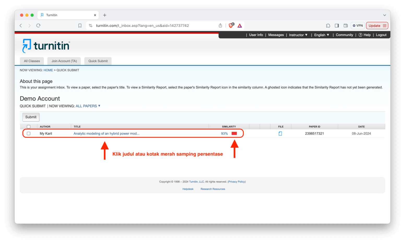 Cek Tulisan AI Menggunakan AI Writing Detection Turnitin