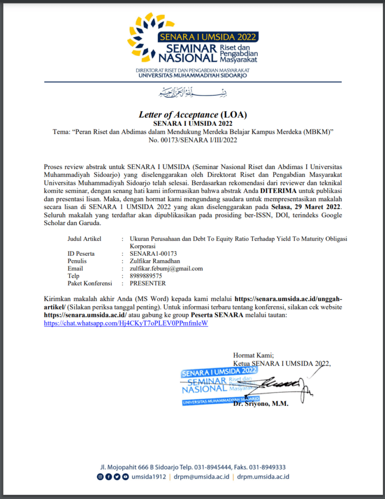 LoA Jurnal: Pengertian, Contoh & Cara Mendapatkannya Gratis